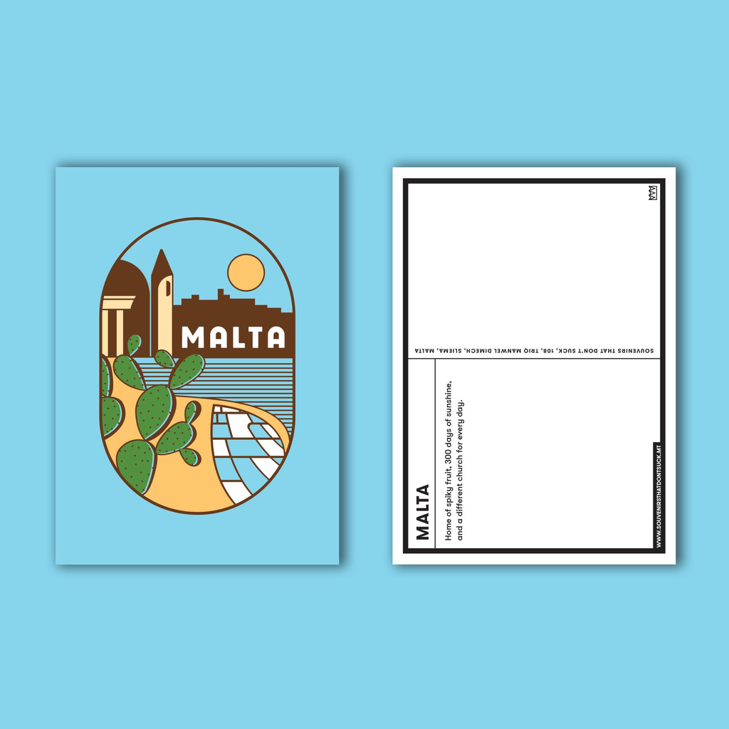 Malta Postcard | Souvenirs That Don't Suck